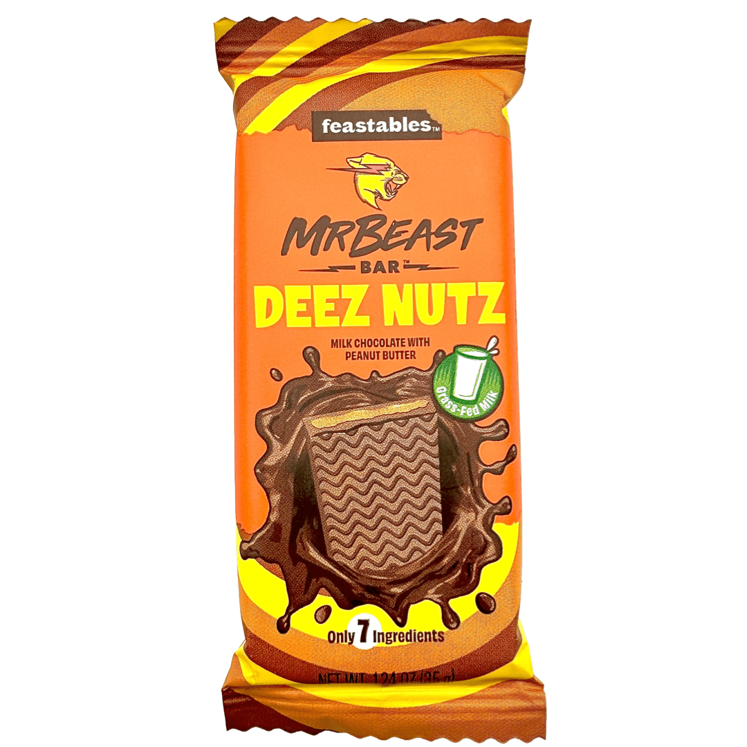 Mr. Beast Deez Nutz Feastables Bar - 1.24oz – Candy Paradise