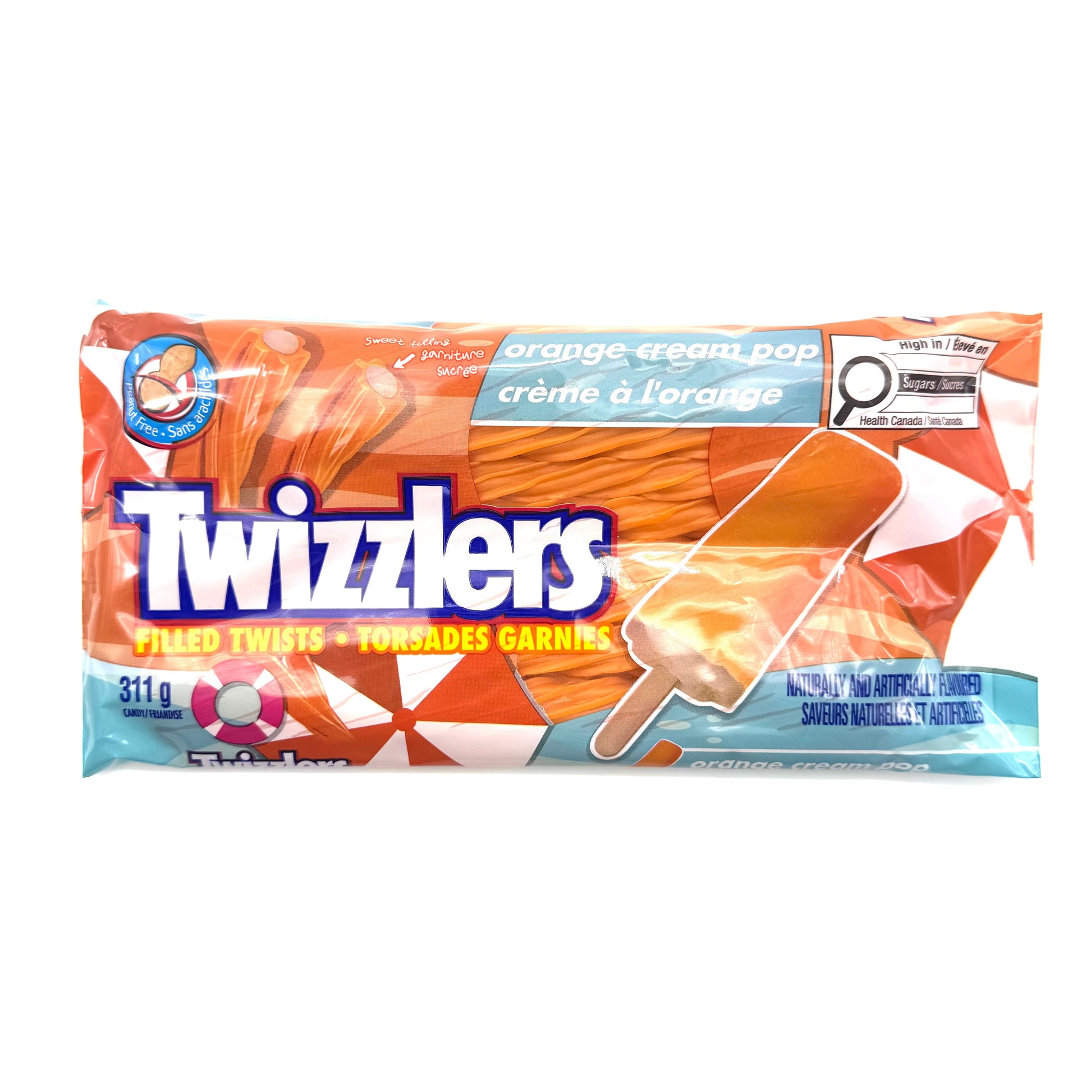 Twizzlers Filled Twists orange cream pop - 311g – Candy Paradise