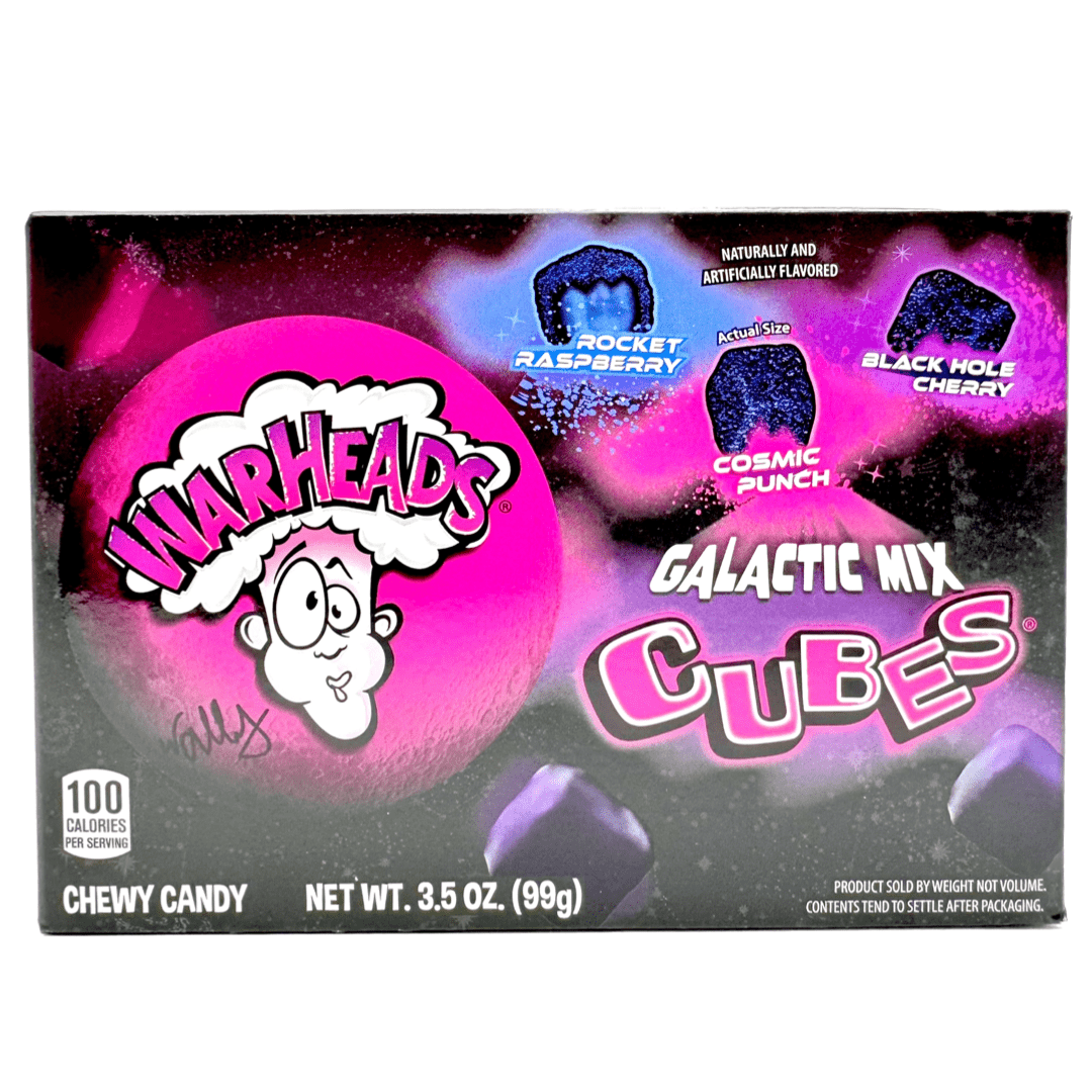 Warheads Galactic Mix Cubes Theatre Box – Candy Paradise