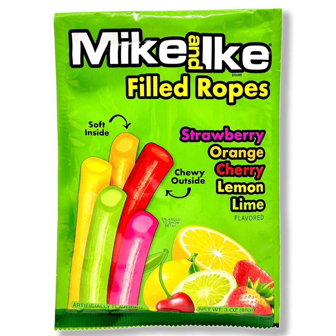 Mike and Ike Filled Ropes - 3oz – Candy Paradise