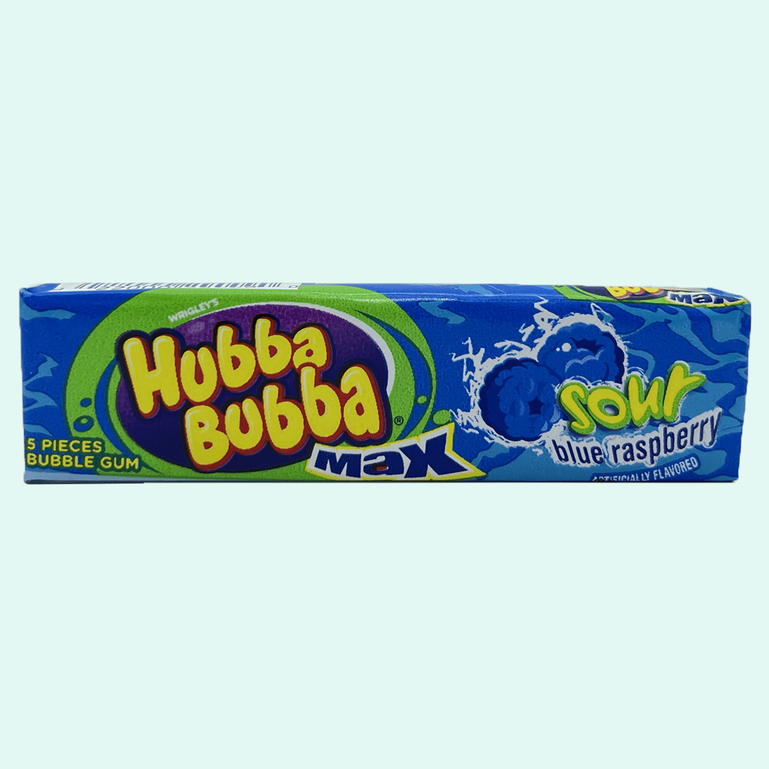 Hubba Bubba Max Sour Blue Raspberry Bubble Gum – Candy Paradise